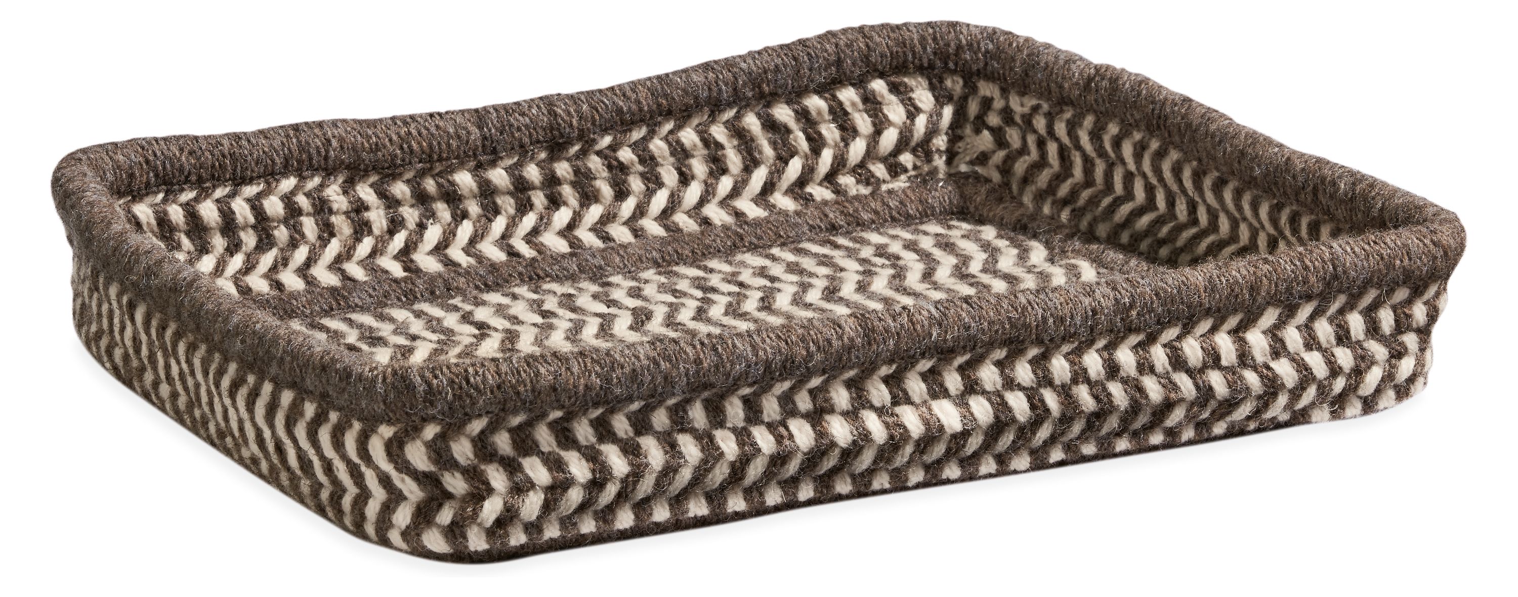 Austin 13w 10d 2.5h Storage Tray in Brown/Ivory - Trays & Small Storage ...