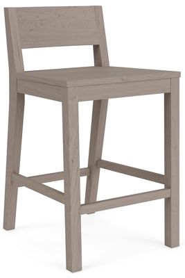 Afton Counter Stool with Wood Seat in Shell - Counter & Bar Stools ...