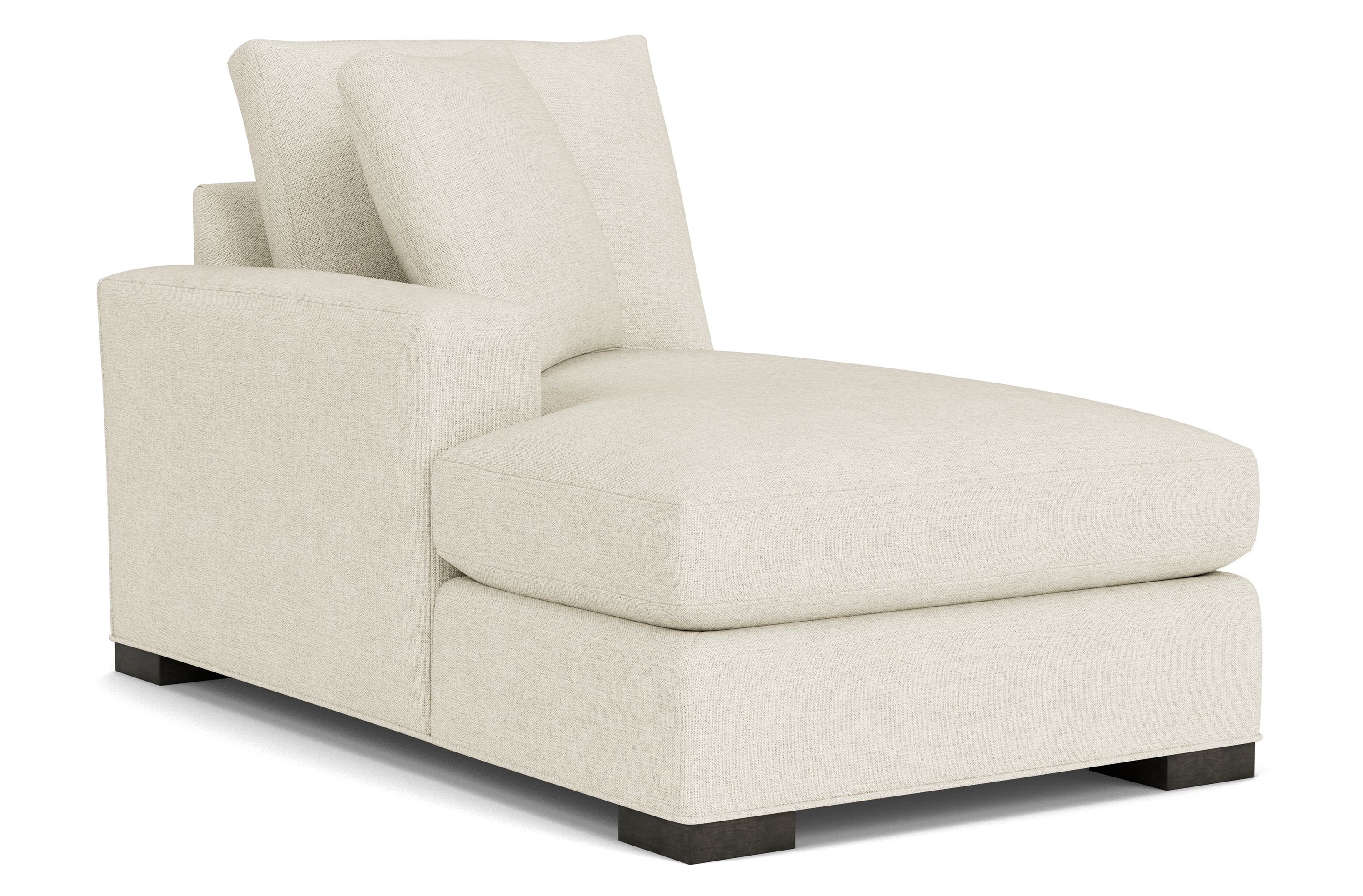 Metro 35" Left-Arm Chaise in Sumner Ivory - Chaises & Daybeds - Living ...