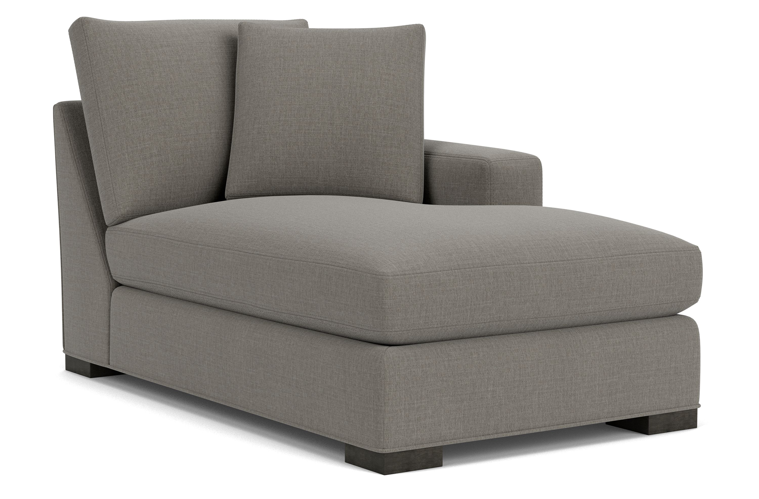 Metro 35" Right-Arm Chaise in Mori Graphite - Chaises & Daybeds ...