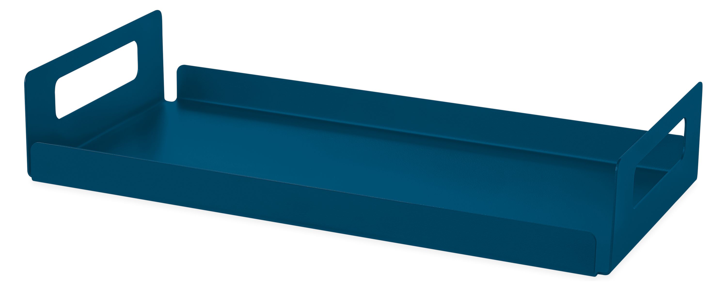 Bend 14w 7d 2.5h Tray with Handles in Sapphire - Trays & Small Storage ...
