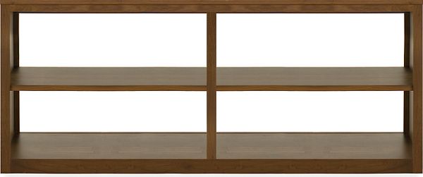Woodwind 72w 17d 30h Open Bookcase in Walnut - Bookcases & Shelving ...
