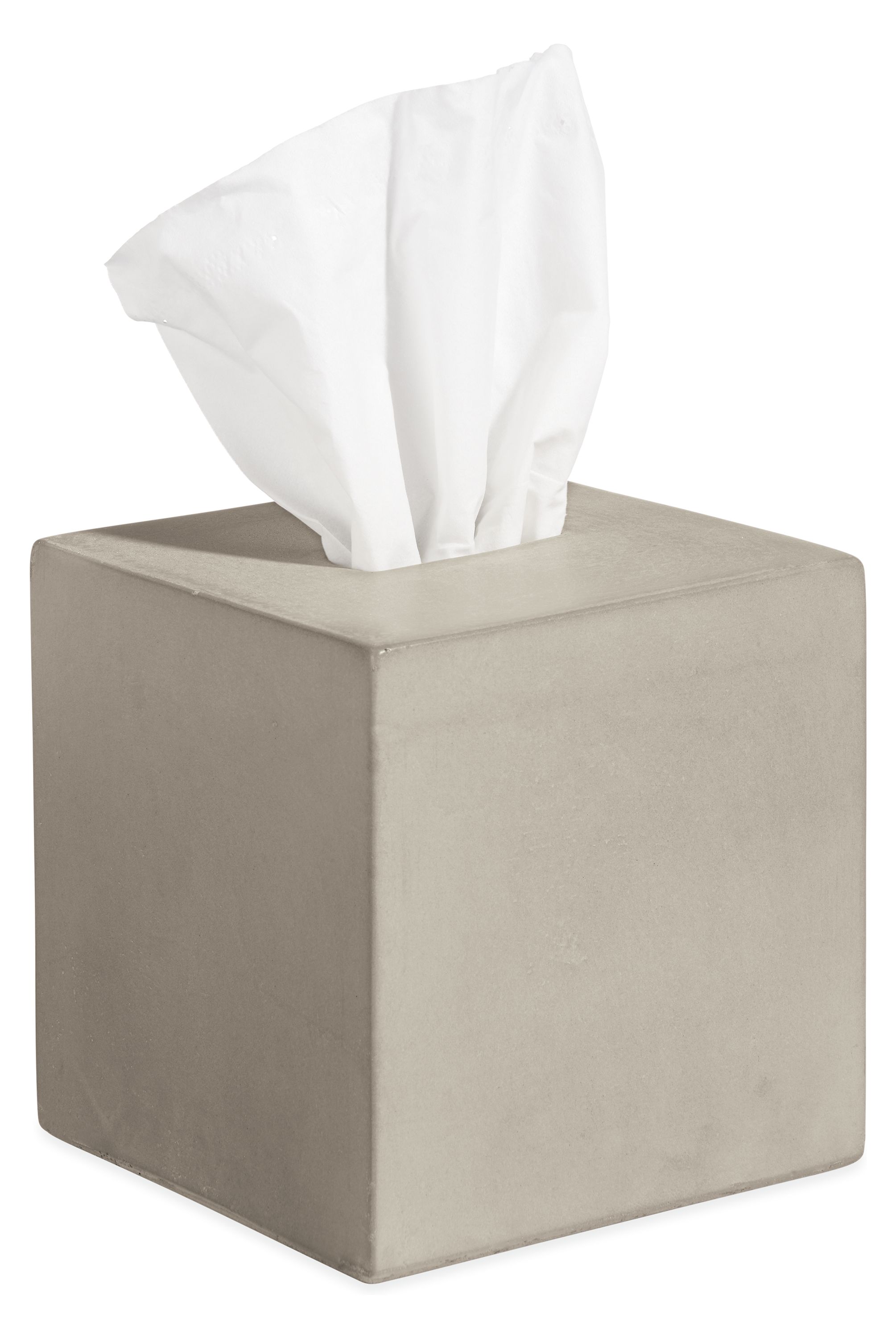 Concrete tissue box store