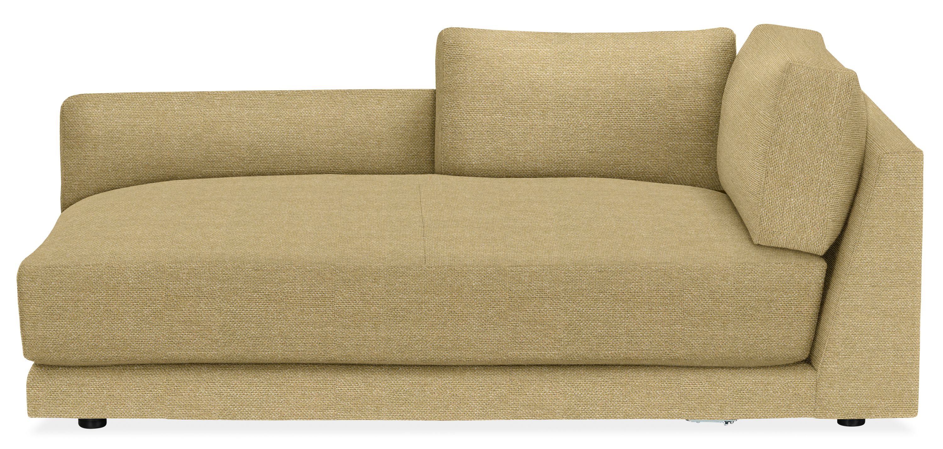 Clemens 37" Left-Arm Chaise in Tatum Mustard - Chaises & Daybeds ...