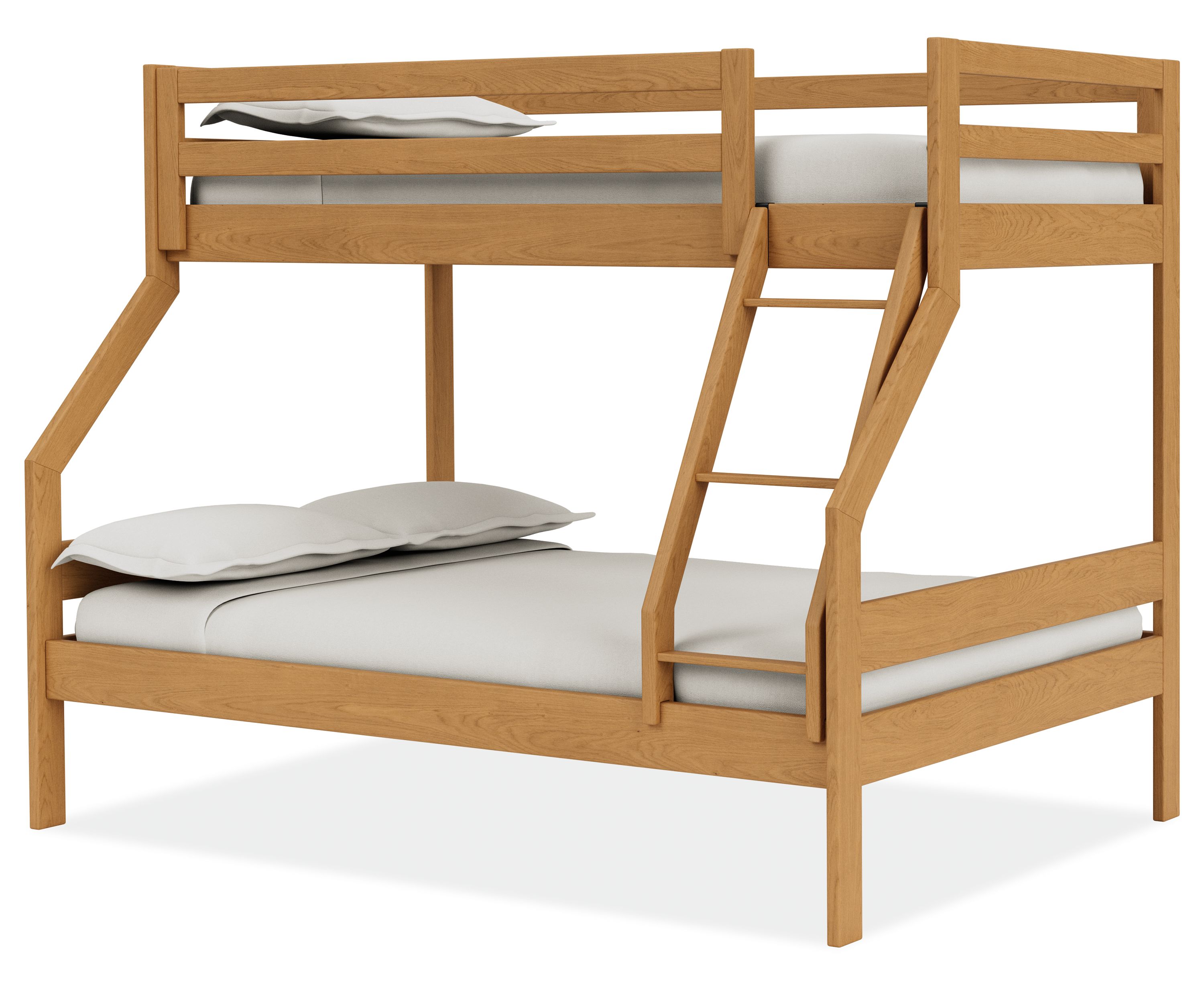 Waverly Twin/Full Bunk Bed in White Oak - Kids Beds - Bedroom - Room ...