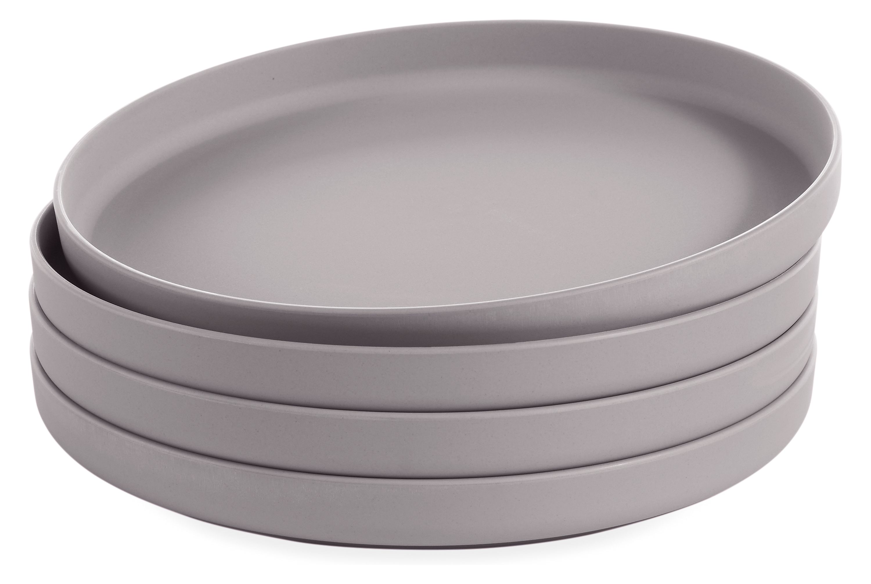 Namu 8 diam Salad/Dessert Plate Set of Four in Pebble Grey - Tabletop ...