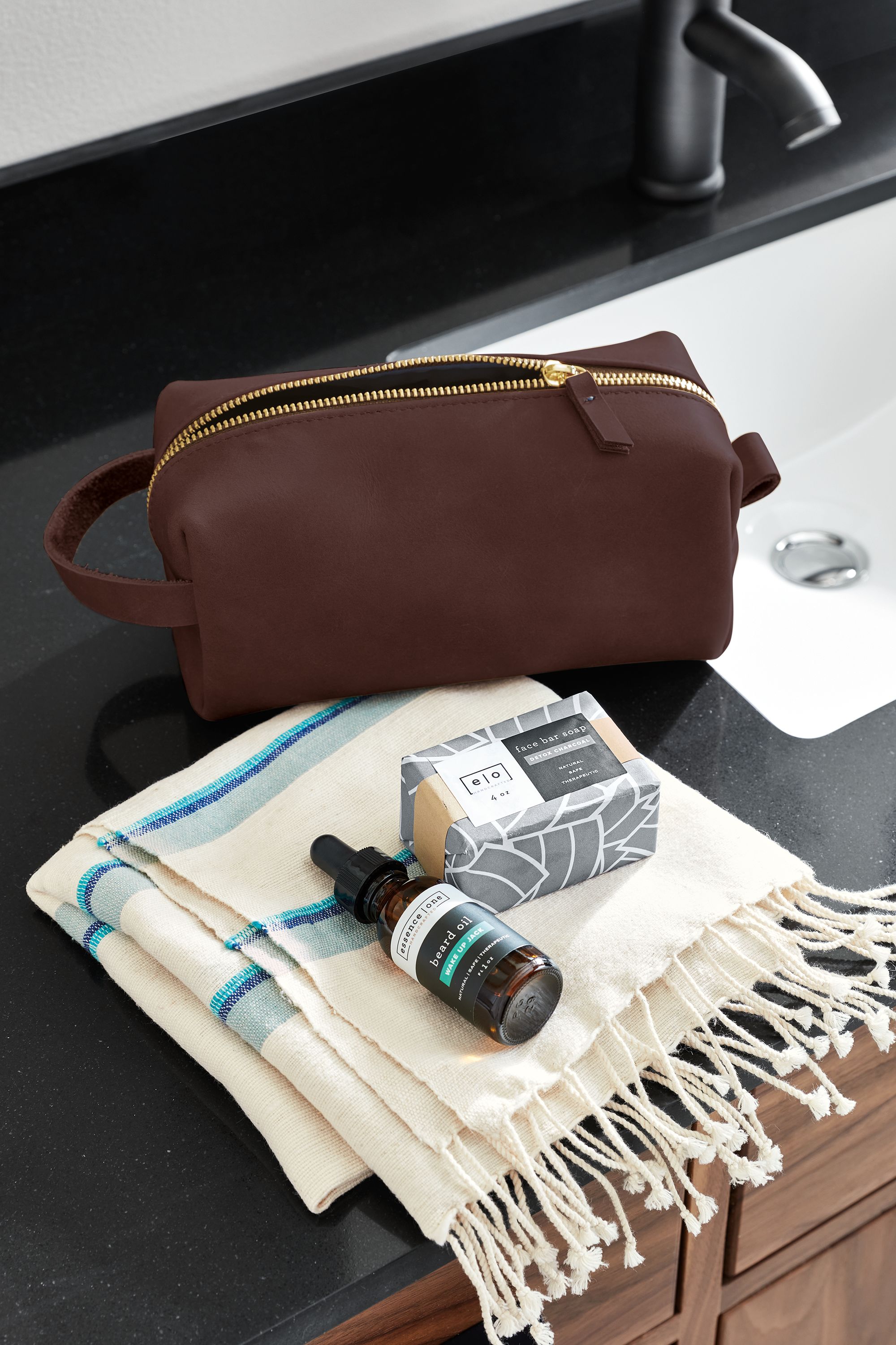 Omo Towel in Azure - Modern Bath Furniture - Room & Board