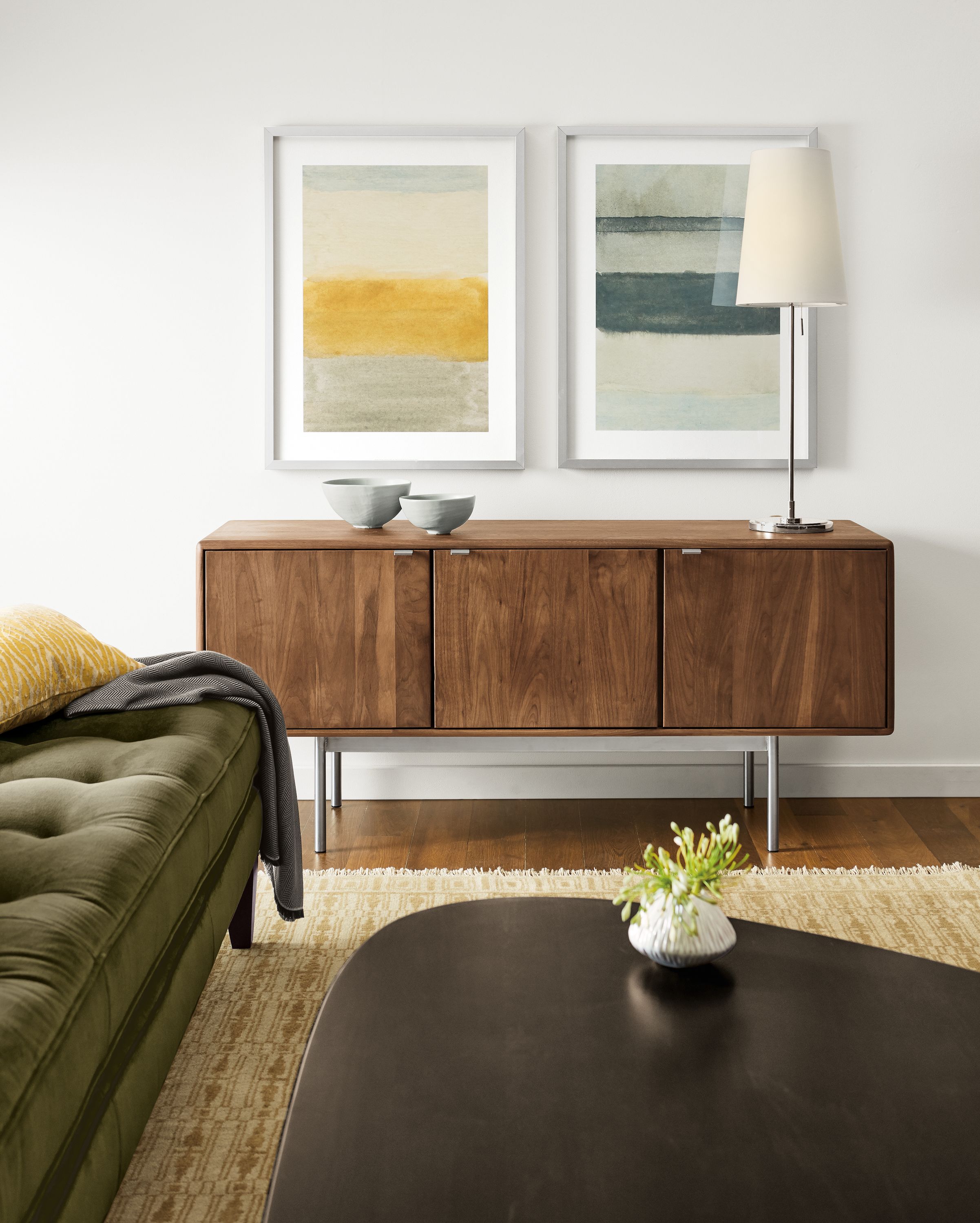 Hensley Media Cabinet in Walnut Living Room Living Room Board