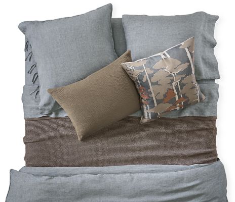 Earthy Blue Bedding Bundle - Modern Bedroom Furniture - Room & Board