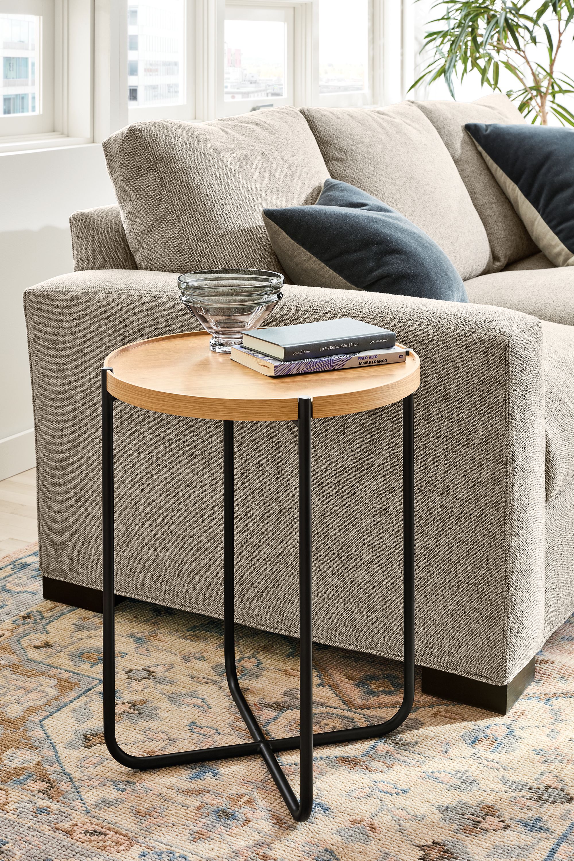 Perimeter 18r 22h End Table in White Oak - How to Add an Accent Table ...