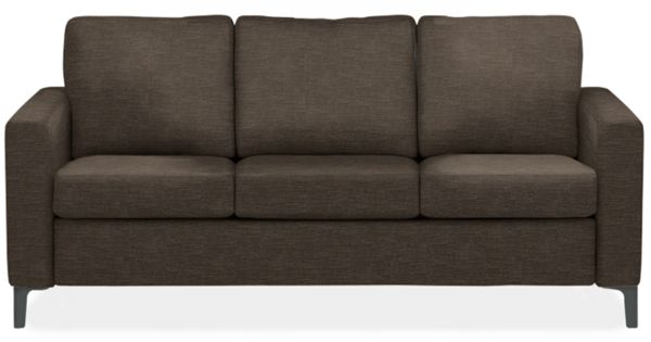 Berin Wide Arm 82" 3-Cushion Queen Plus Sleeper in Mori Charcoal w ...