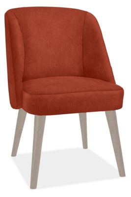 Cora Side Chair in Banks Rust with Shell Legs - Chairs - Dining ...