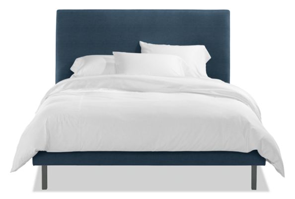 Ella Queen Bed in View Royal with Graphite Legs - Beds - Bedroom - Room ...
