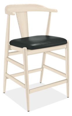 Evan Leather Counter Stool - Modern Dining Room & Kitchen Furniture ...