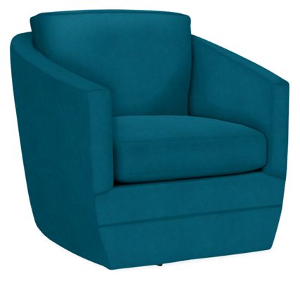 Ford Swivel Chair in Vance Peacock - Modern Chairs on Sale - Living ...
