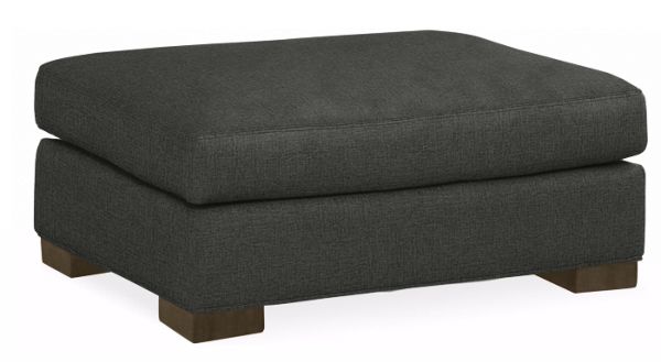 Metro 30w 23d 16h Ottoman in Sumner Charcoal - Ottomans - Living - Room ...
