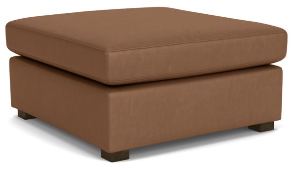 Ryan Leather Ottomans - Modern Living Room Furniture - Room & Board